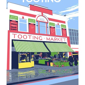 Tooting Market - A3 Screen Print - Limited Edition - (UN)FRAMED - Etsy