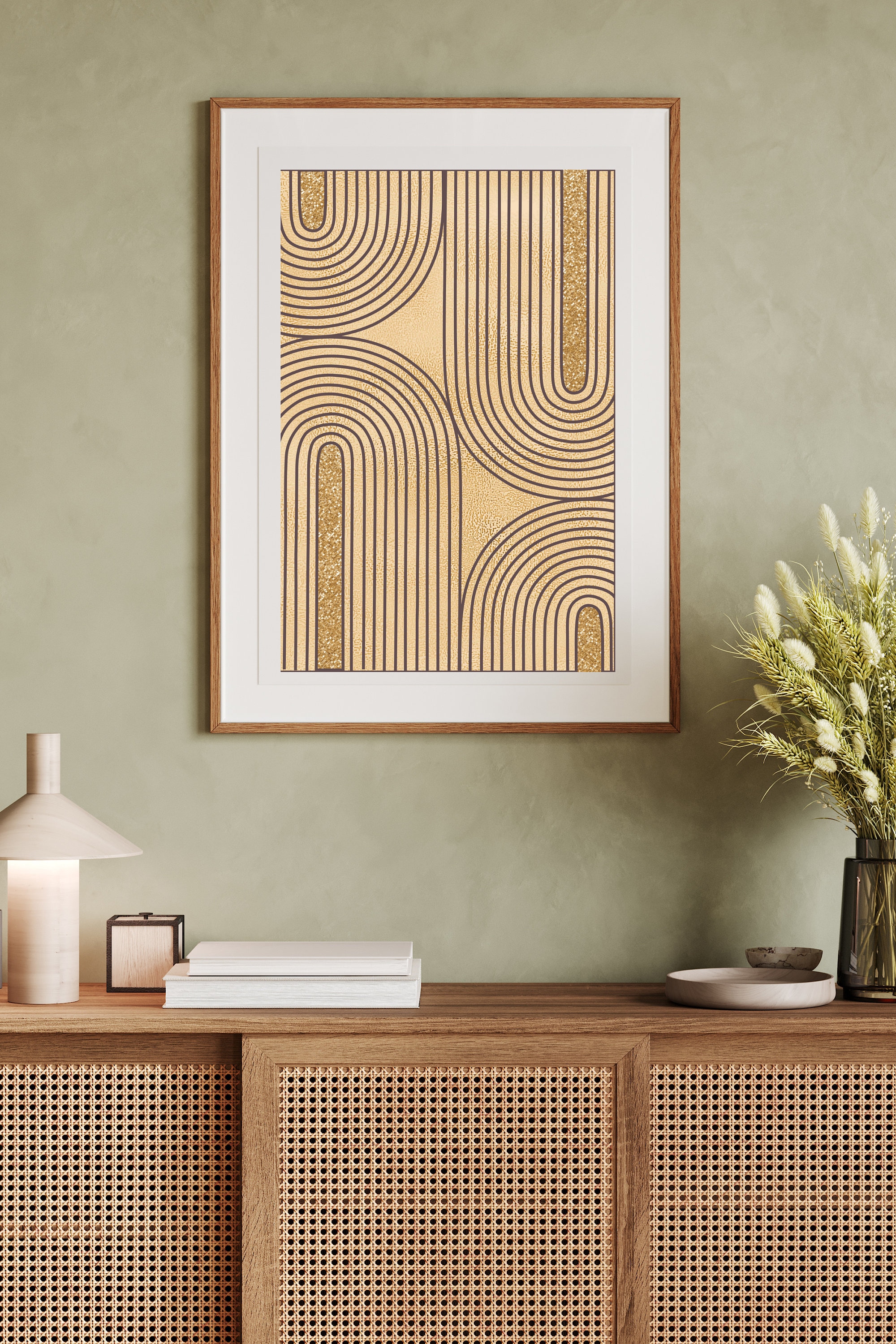 Printable Geometric Arches | Gold Geometric Art | Neutral Art Decor ...
