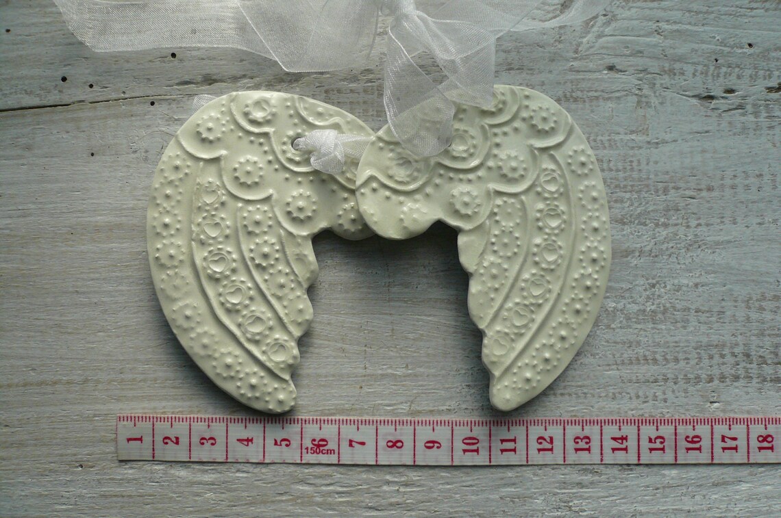 Le ali dell'angelo ali angelo in ceramica bianca - Etsy Italia
