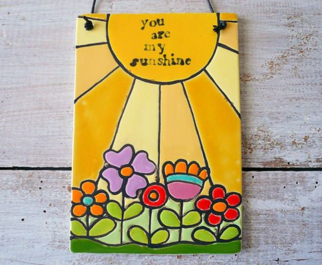 Ceramic Plaque With Motivational Writing to Hang Ceramic Plaque ...