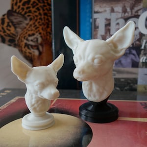 Chihuahua 3D STL Model Bust Desktop Statue - Etsy