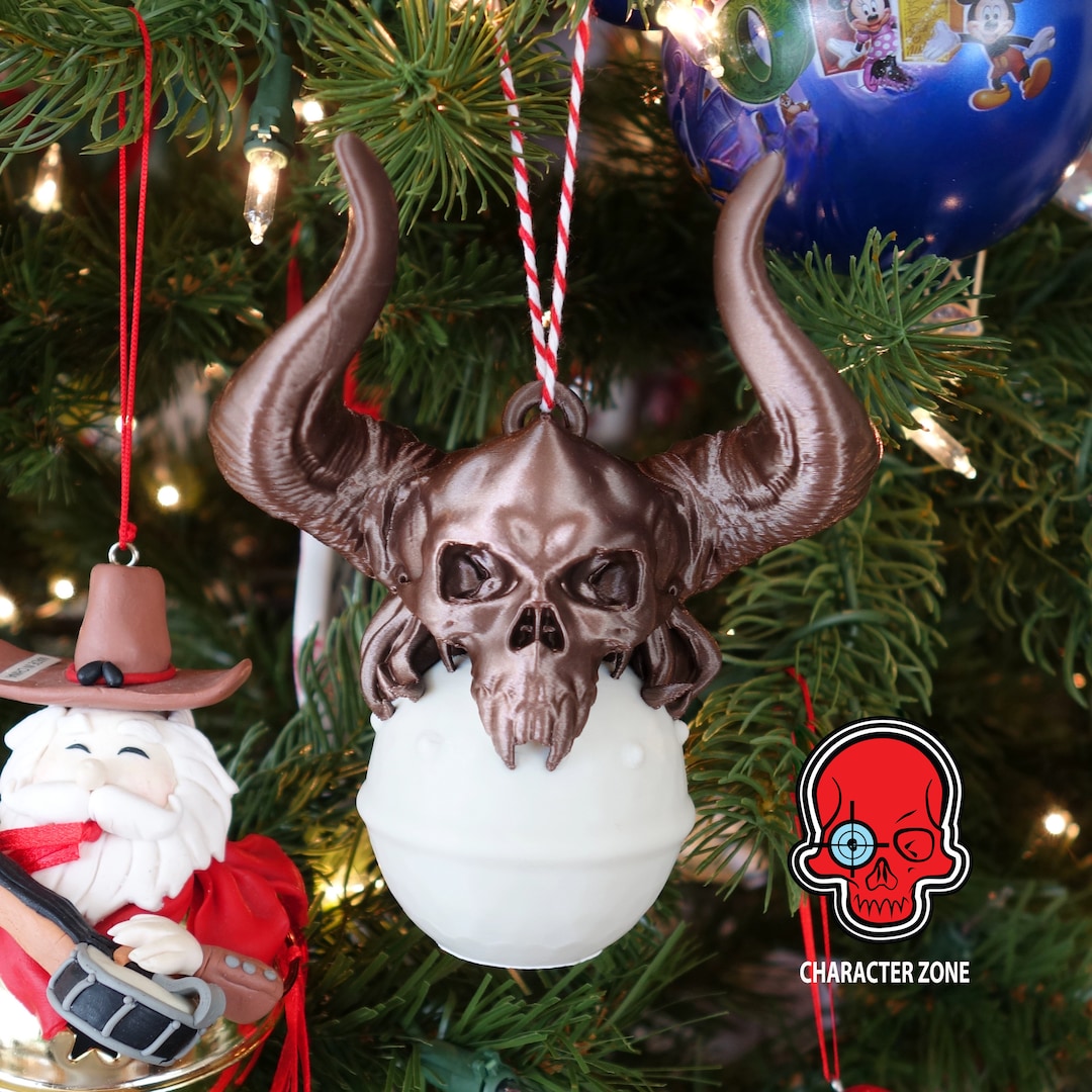 Krampus Christmas Sleigh Bell 3D Print-in-place STL Model Tree Ornament ...