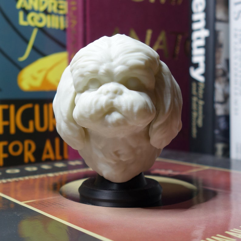 Shih Tzu 3D STL Model Bust Desktop Statue - Etsy