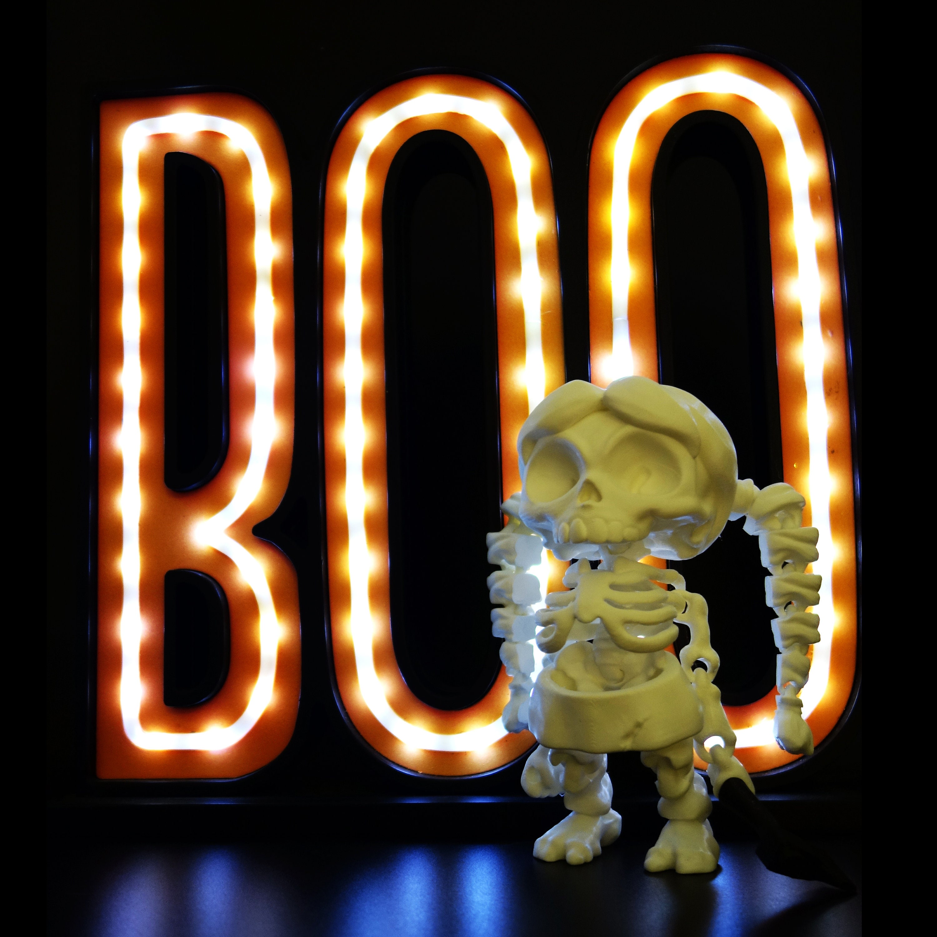 Articulated Skeleton Girl 3D Print-in-place STL Model Fidget and Desk ...