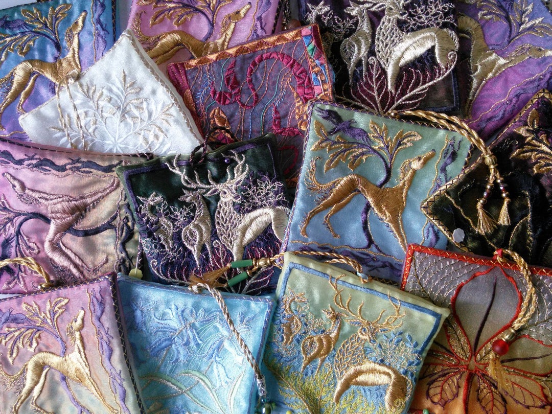 Made to Order, Embroidered Collection Lavender Bag: Scented Sachets ...