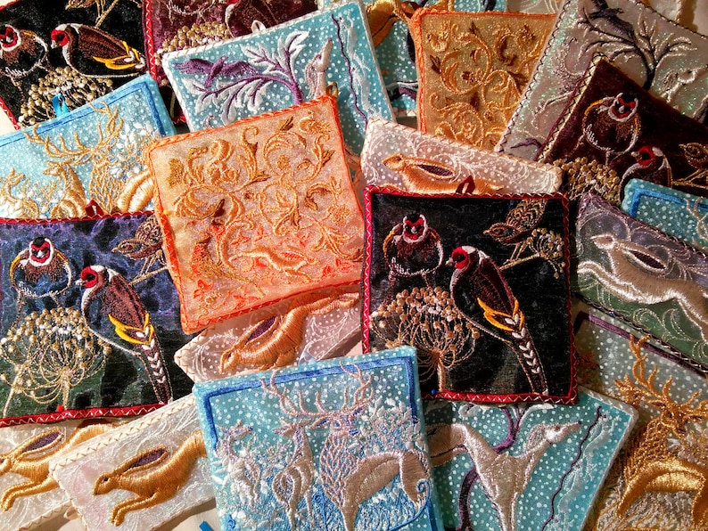Made to Order, Embroidered Collection Lavender Bag: Scented Sachets ...