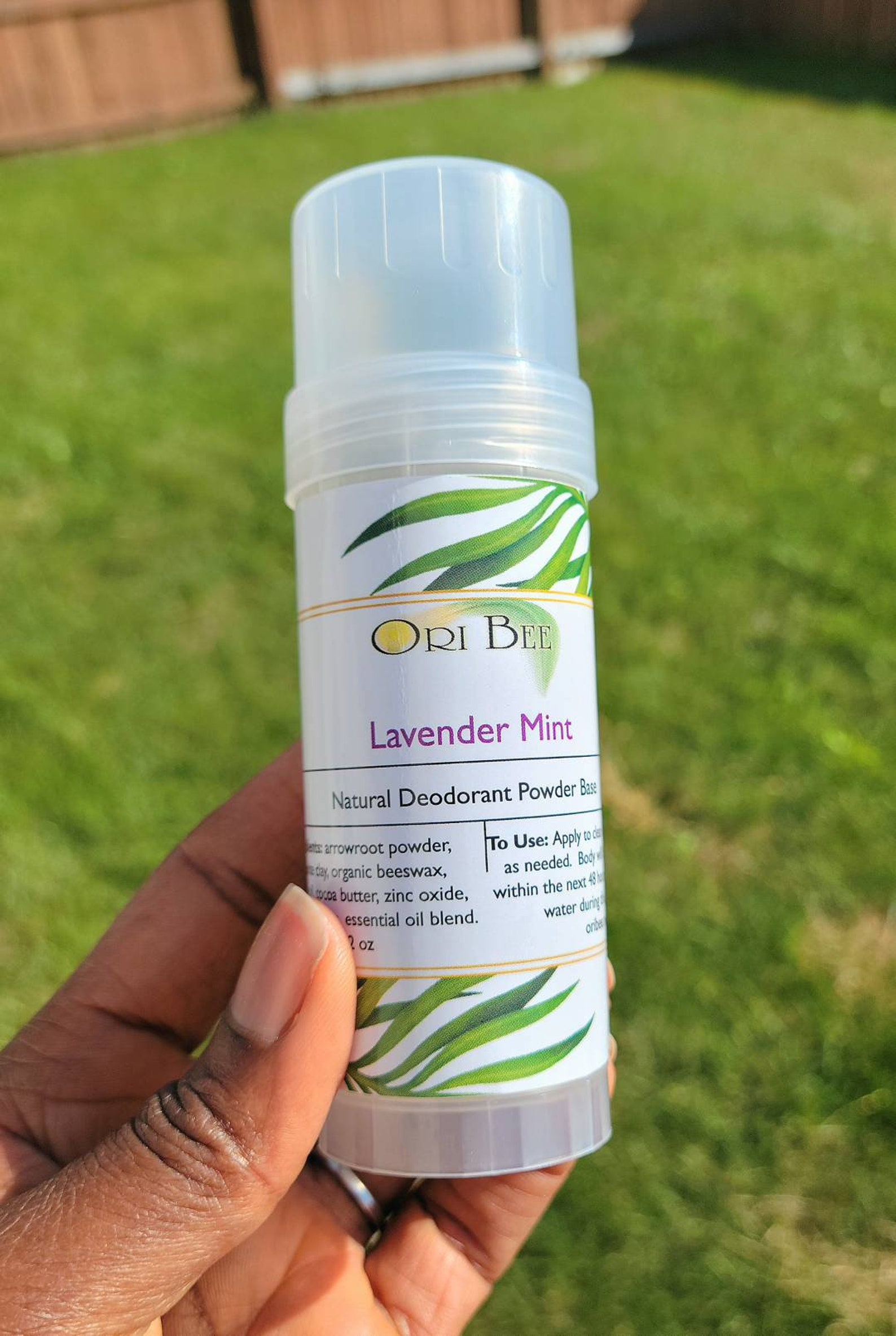 LAVENDER MINT Natural Deodorant: Paraben Free, Non-toxic, Aluminum Free ...