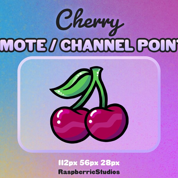 Cherry Twitch Emotes - Etsy