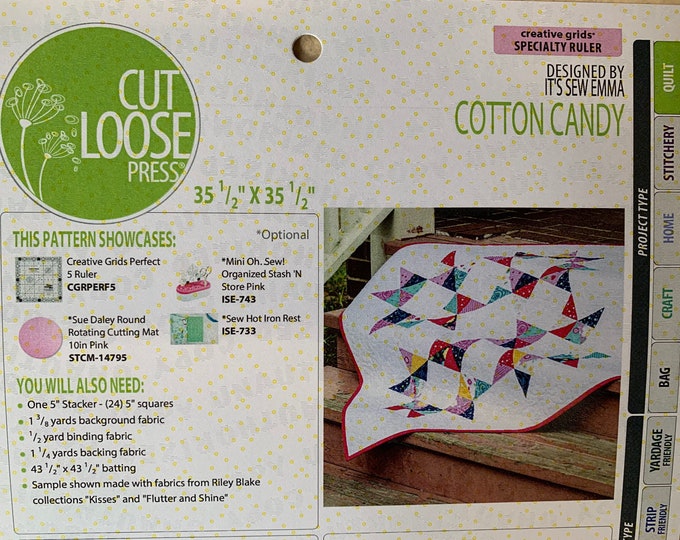 Cut Loose Cotton Candy Quilt Pattern- Designed by Its Do Emma - Etsy