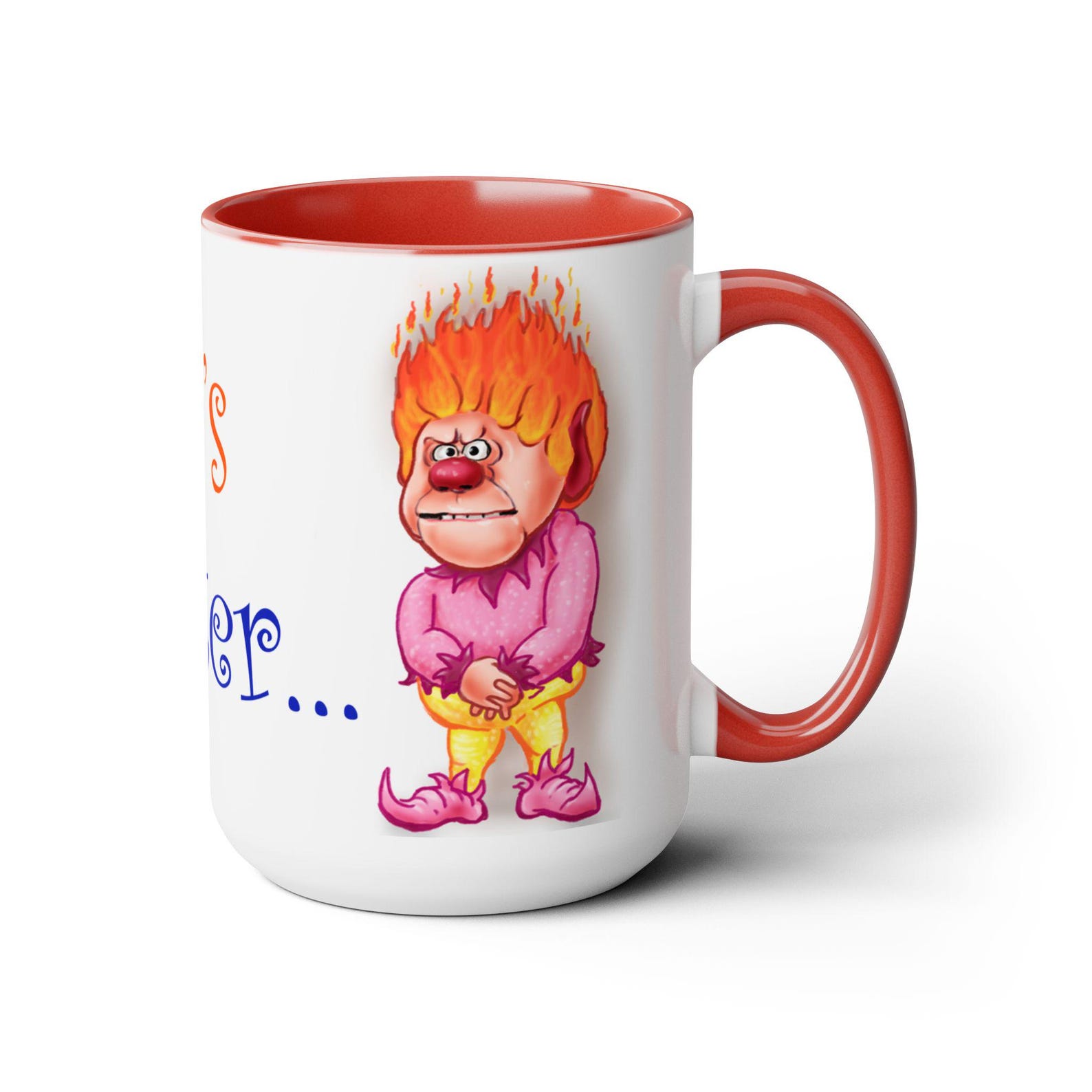 He's Mister Cold Miser & Heat Miser Two-tone Coffee Mugs, 15oz - Etsy