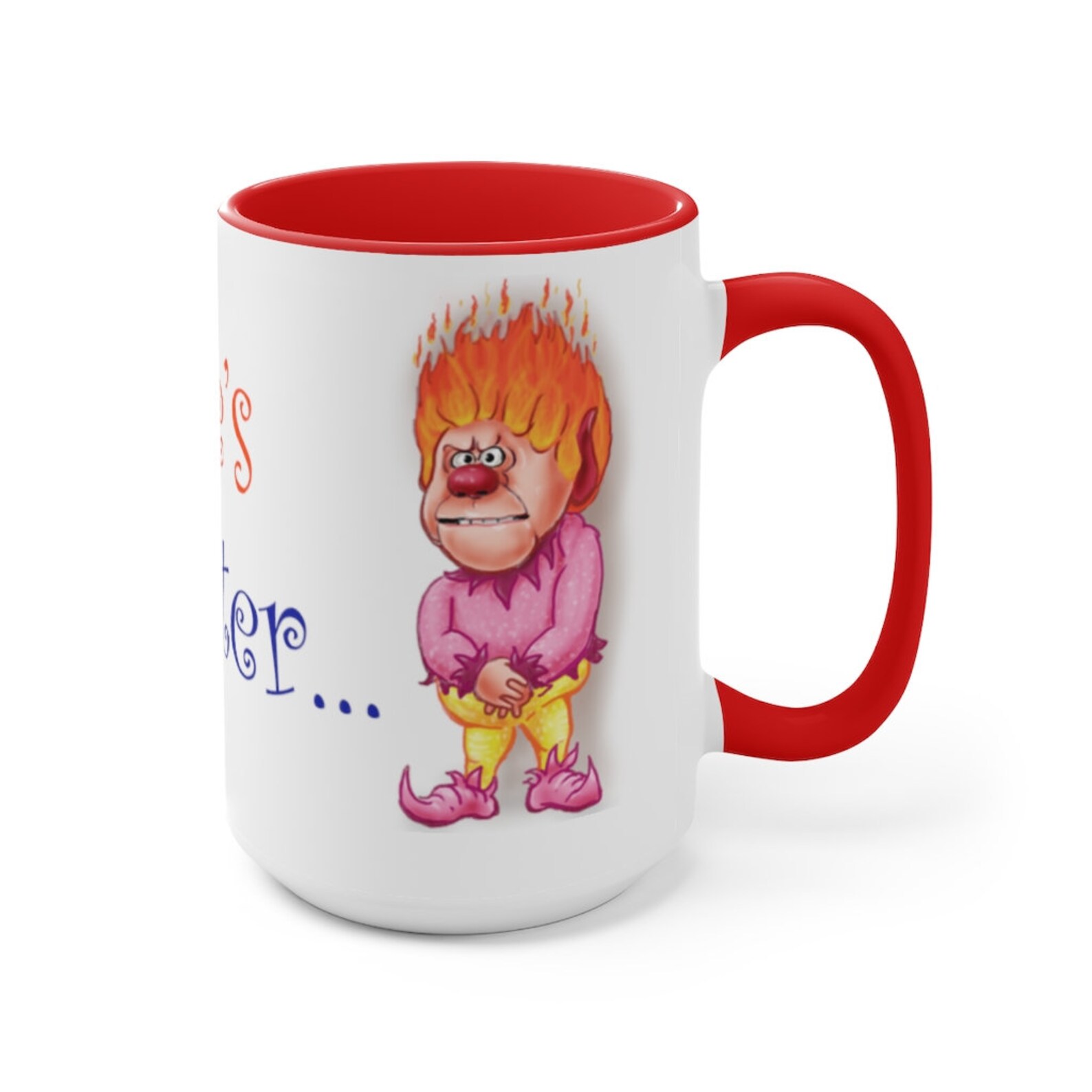He's Mister Cold Miser & Heat Miser Two-tone Coffee Mugs - Etsy