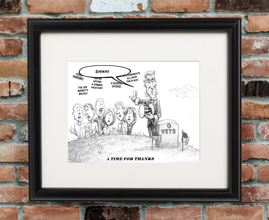 Time to Remember Memorial Day Cartoon Signed Print Southworth | Etsy