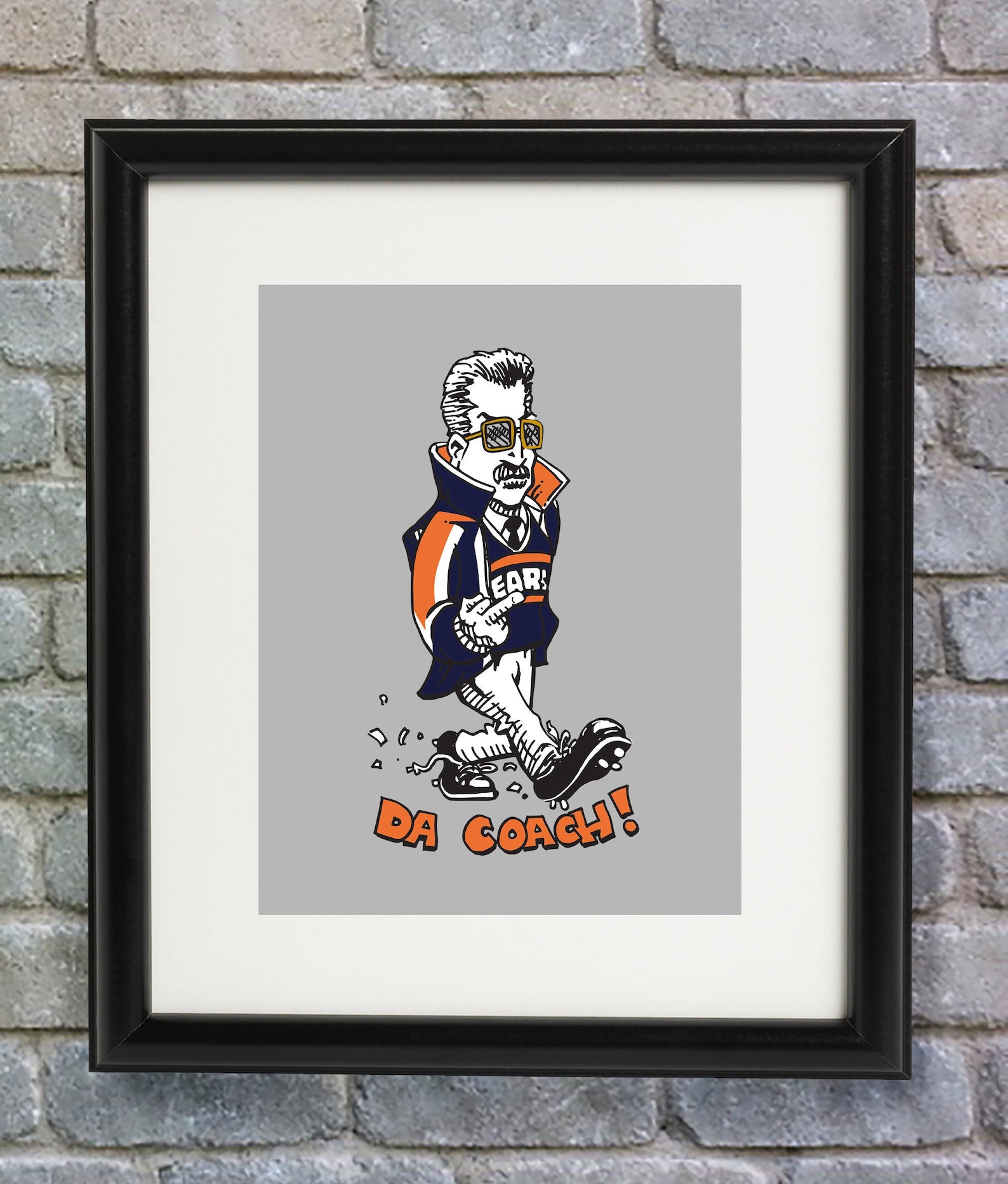 Da Coach! Ditka Football Cartoon Signed by Artist Print, Southworth ...