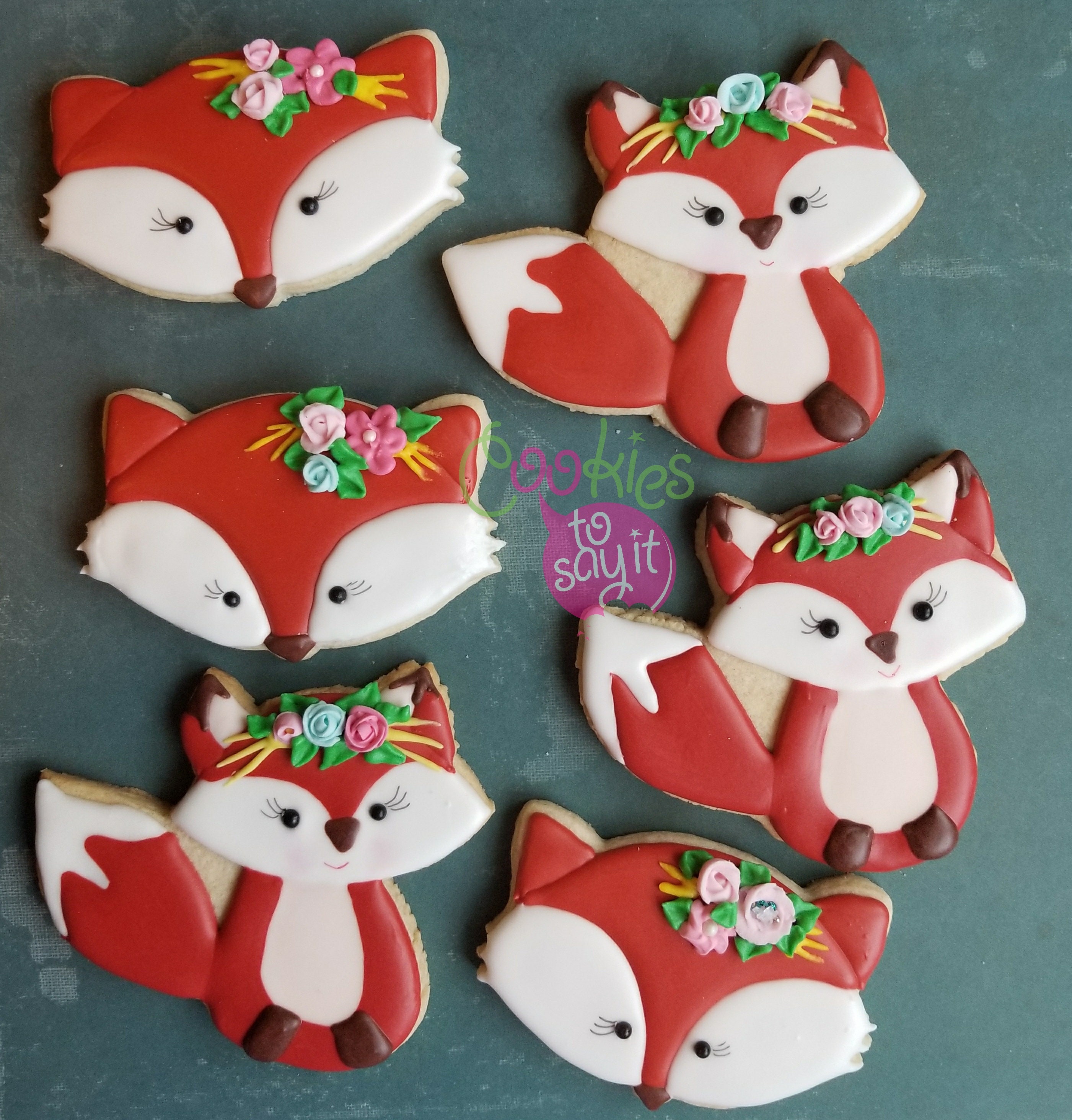 Foxy Fox Cookie Favors - Etsy