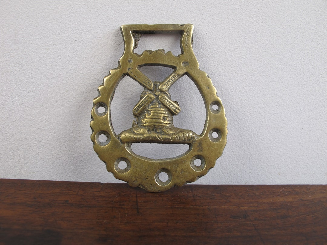 Vintage Horse Brass. Windmill. Vintage Retro Brass Home Decor. - Etsy