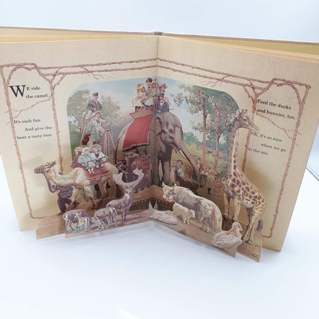 Vintage Pop-up Book. Panorama Pictures by Ernest Nister. Reproduction ...