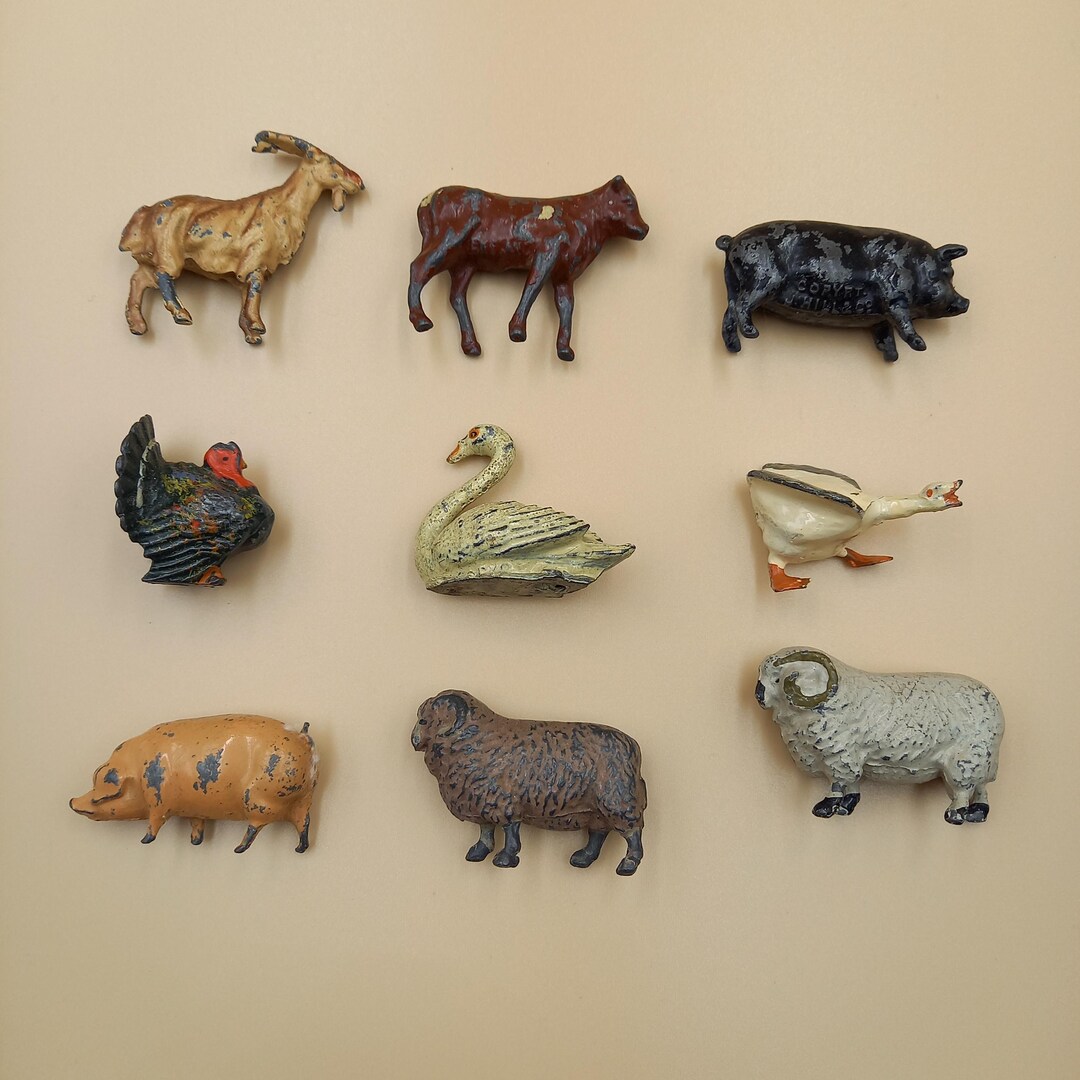 Vintage Small Metal Animals and Birds. - Etsy