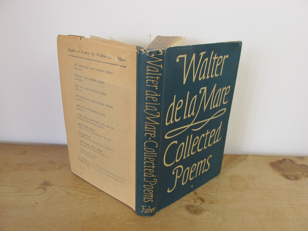 Vintage Book - Walter De La Mare - Collected Poems. Published 1942 ...