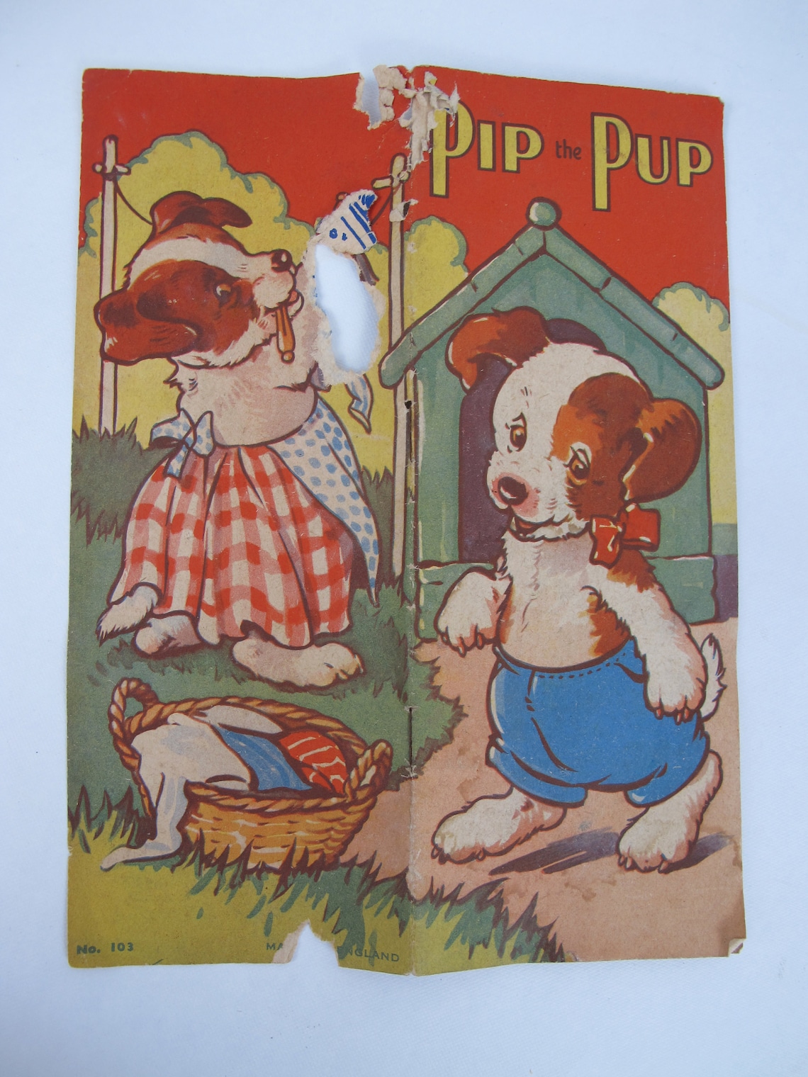 Pip the Pup picture story book. Vintage children's small | Etsy