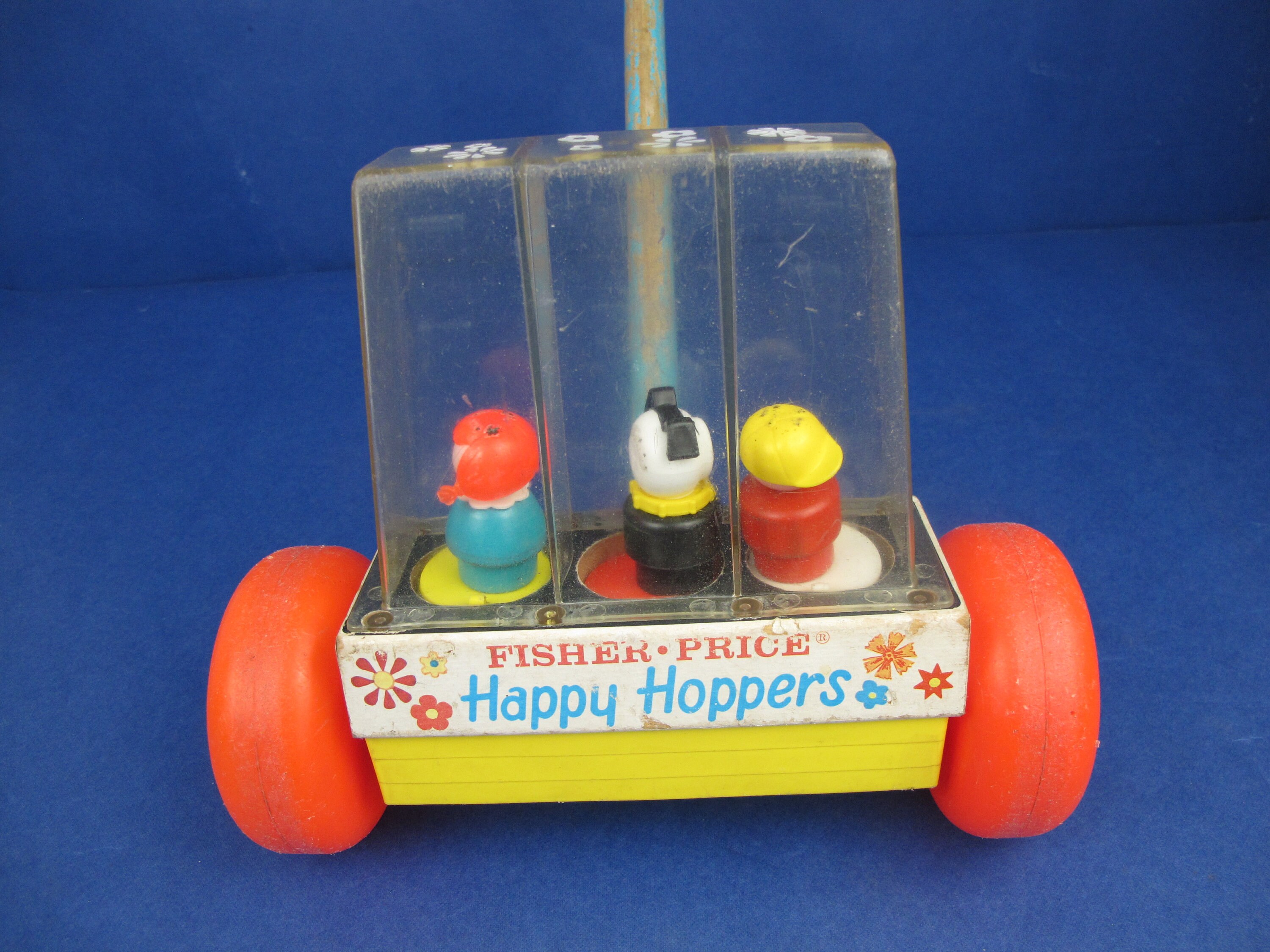 Vintage Fisher Price Happy Hoppers. Push Along. Made in the USA. 1960s ...