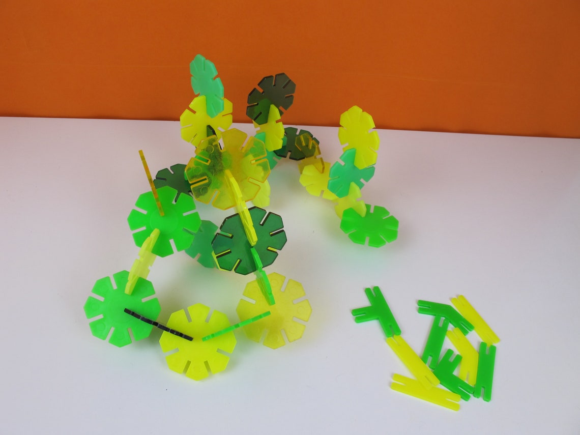 Vintage Octons. Fabulous Bright Greens Translucent and - Etsy UK