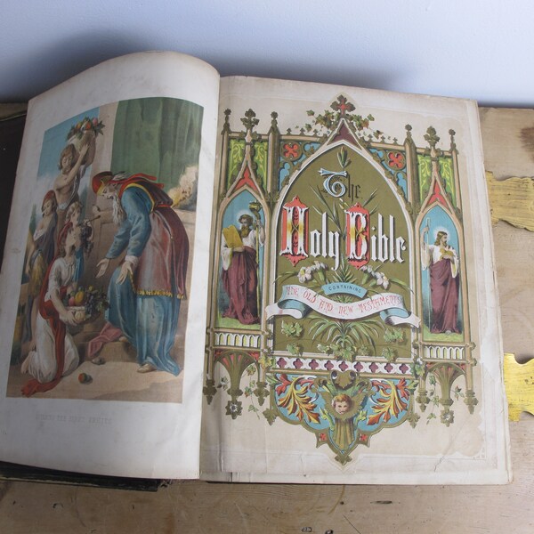 Antique Bible - Etsy
