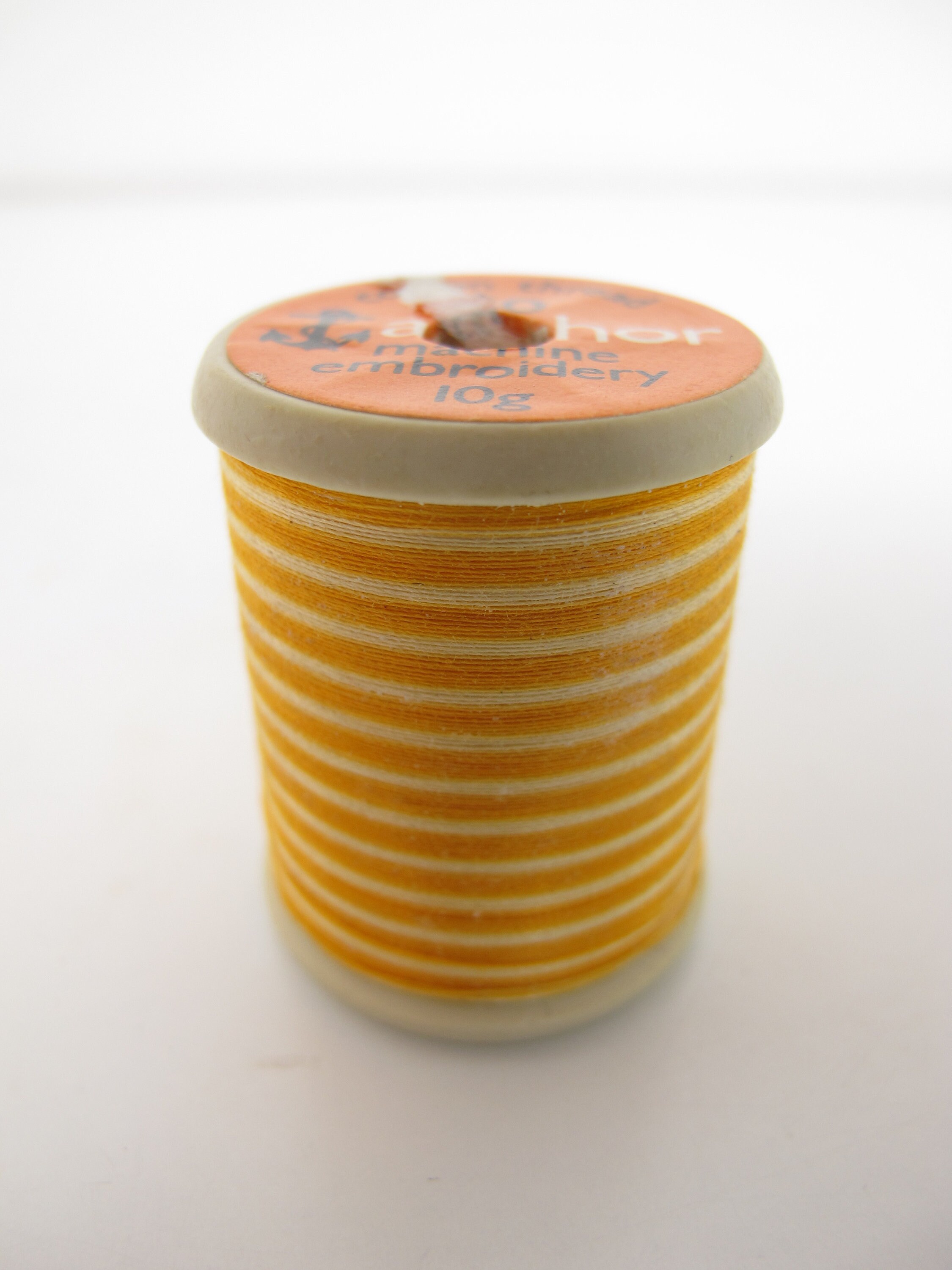 Vintage Machine Embroidery thread two tone orange. Made by | Etsy
