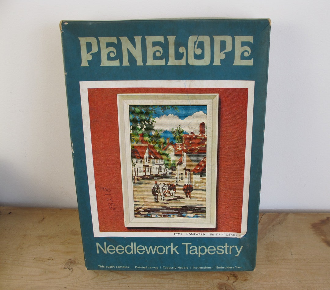 Vintage Part Complete Needlepoint Kit. Made by Penelope 'homeward ...