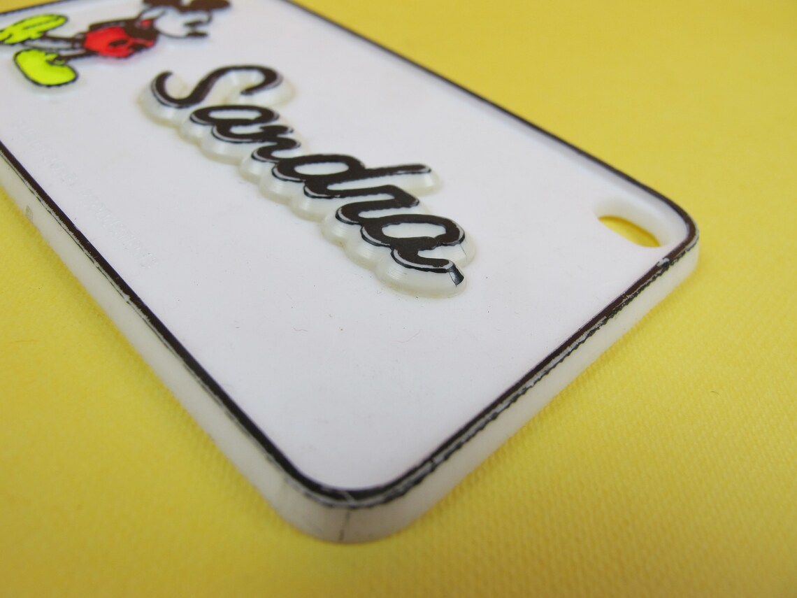 SANDRA Name Plate Disney Plastic Door Sign. Vintage White - Etsy