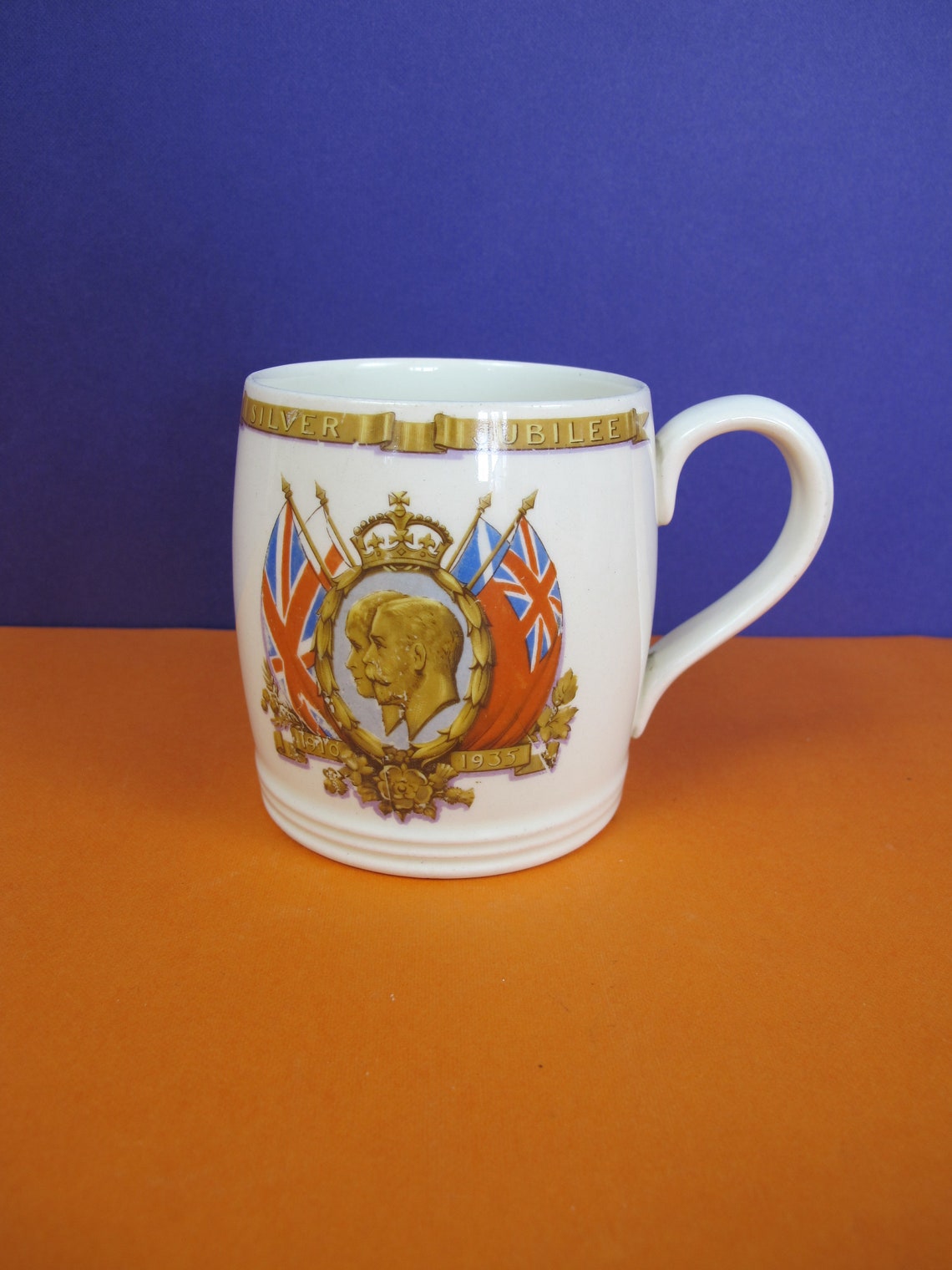 Vintage Commemorative Souvenir Mug. Large Mug Celebrating Silver ...