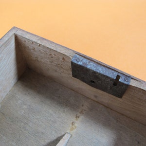 Antique Wooden Money Box. Hinged Box With Two Slot for Your Money. NO ...
