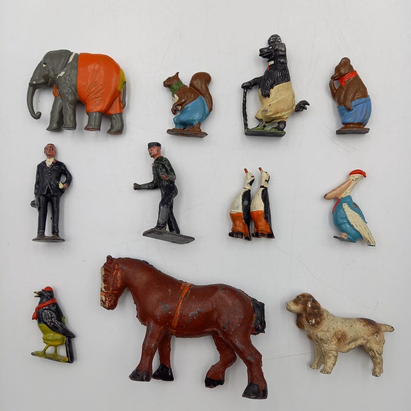 Vintage Miniature Lead Animal - Etsy