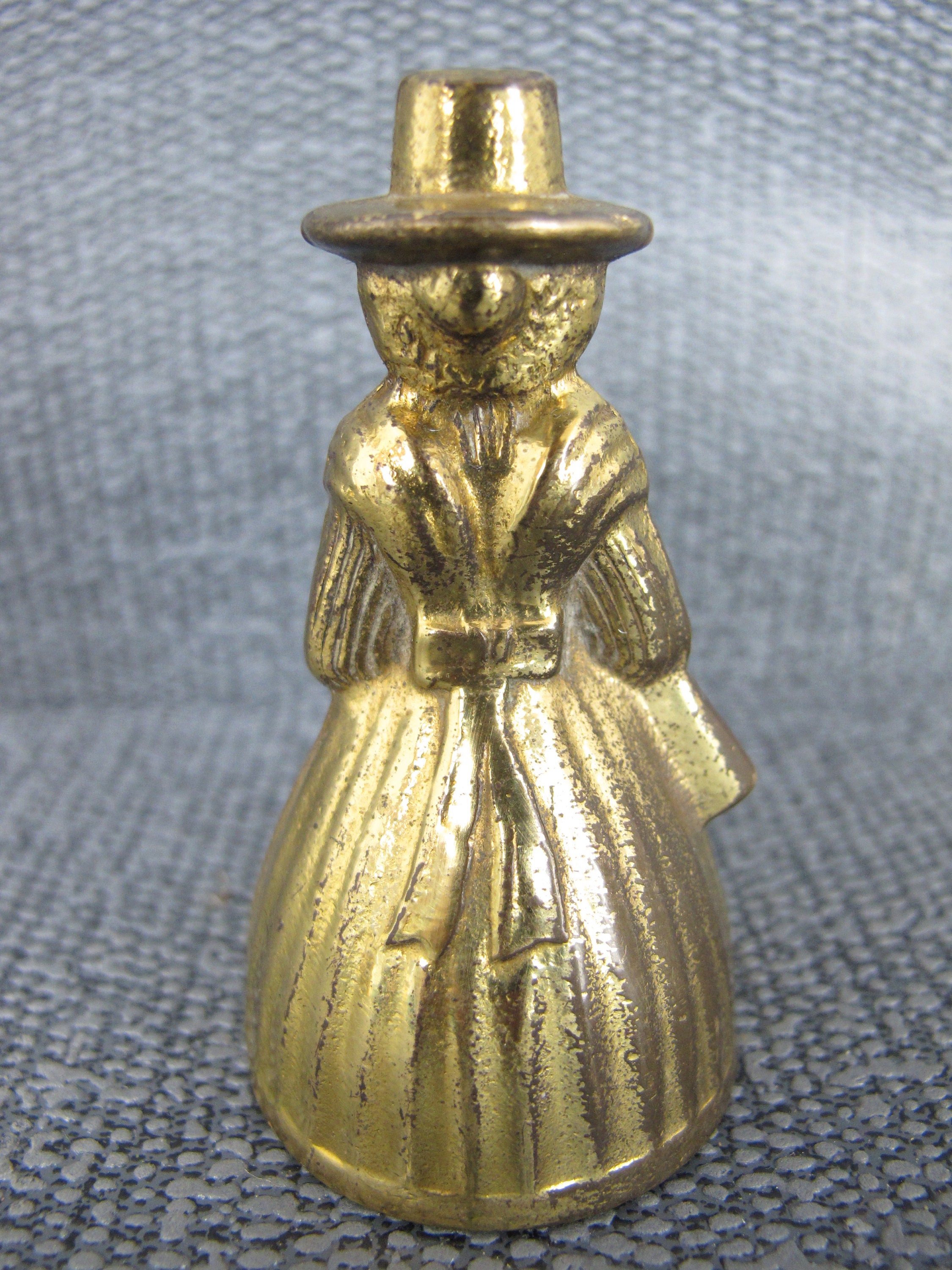 Vintage small brass lady bell. Historic National costume | Etsy