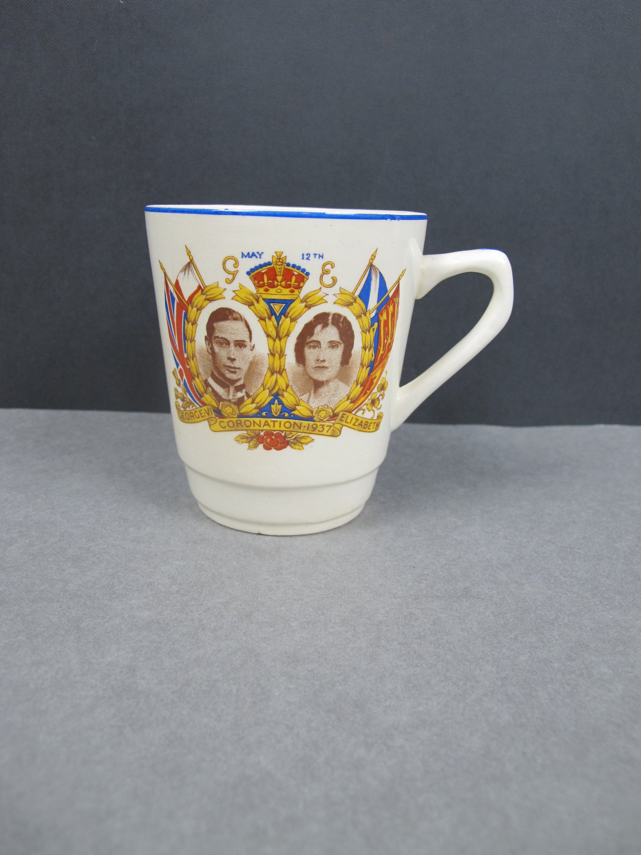 Vintage Commemorative Souvenir Mug. Coronation of King George - Etsy UK