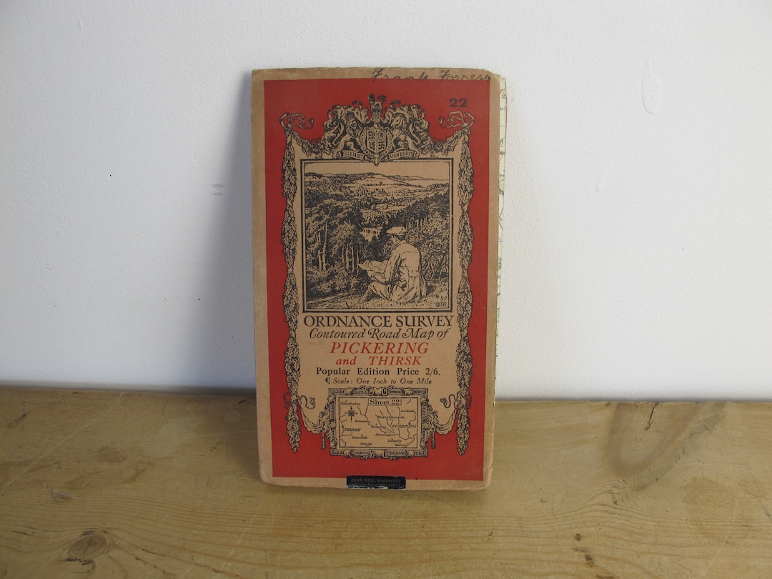 Vintage Map - Pickering and Thirsk, Sheet 22. One Inch to One Mile ...