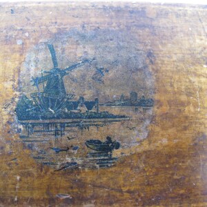 Antique Wooden Money Box. Hinged Box With Two Slot for Your Money. NO ...