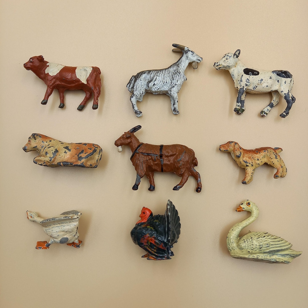 Vintage Small Metal Animals and Birds. - Etsy
