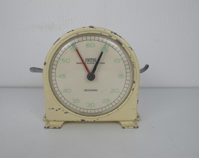 Vintage Smiths Wind-up Lab Timer Clock. Times in Seconds! Very Cool ...