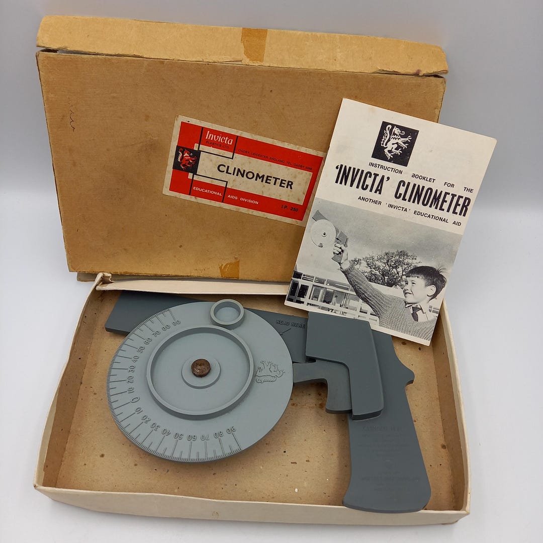 Vintage Clinometer by Invicta Plastics. Tool to Measure Angle of ...