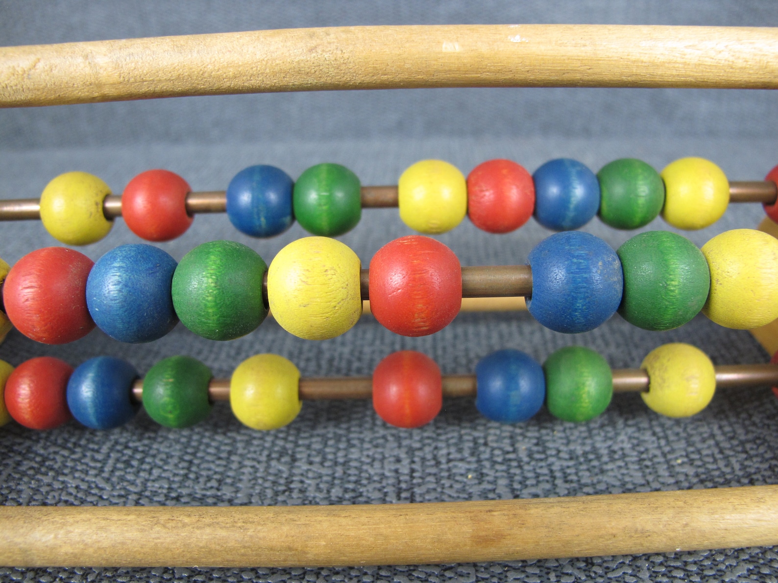 Vintage wooden abacus with coloured wooden beads by Robotoys. | Etsy