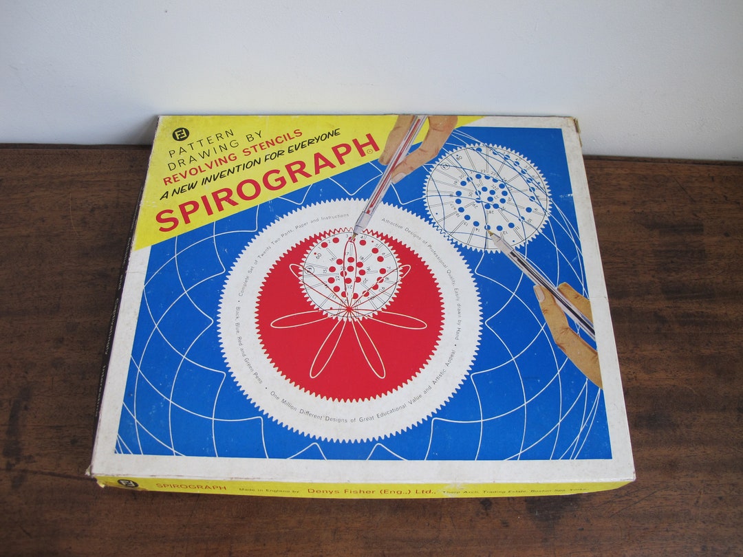 Vintage Spirograph! Family Spiral Doodling Fun. Pattern Drawing by ...