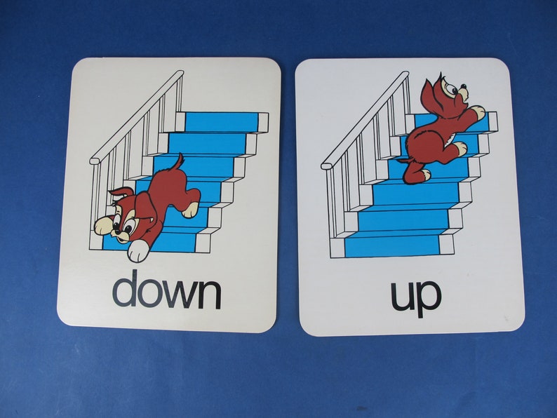 Vintage Educational Flash Cards. Choose Your Pair of Flash - Etsy