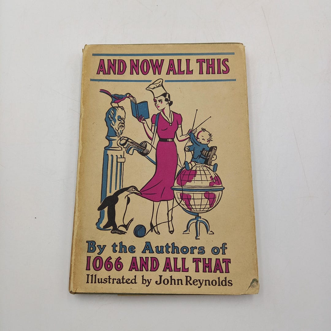 Vintage British Humor Book: and Now All This - 1944 Edition - Etsy