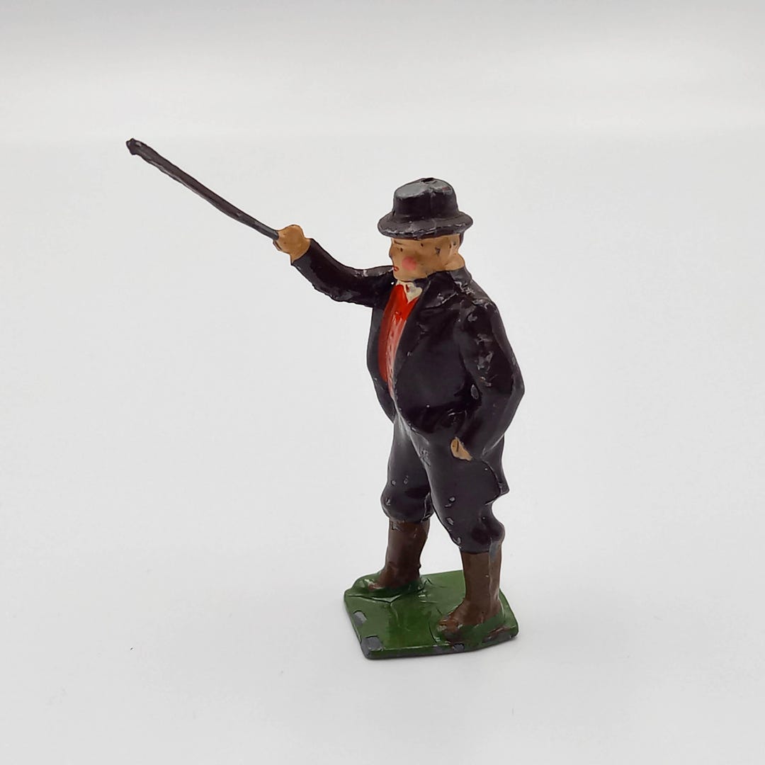 Vintage Lead Farmer With Moving Arm and Stick - Fam Miniatures - Etsy
