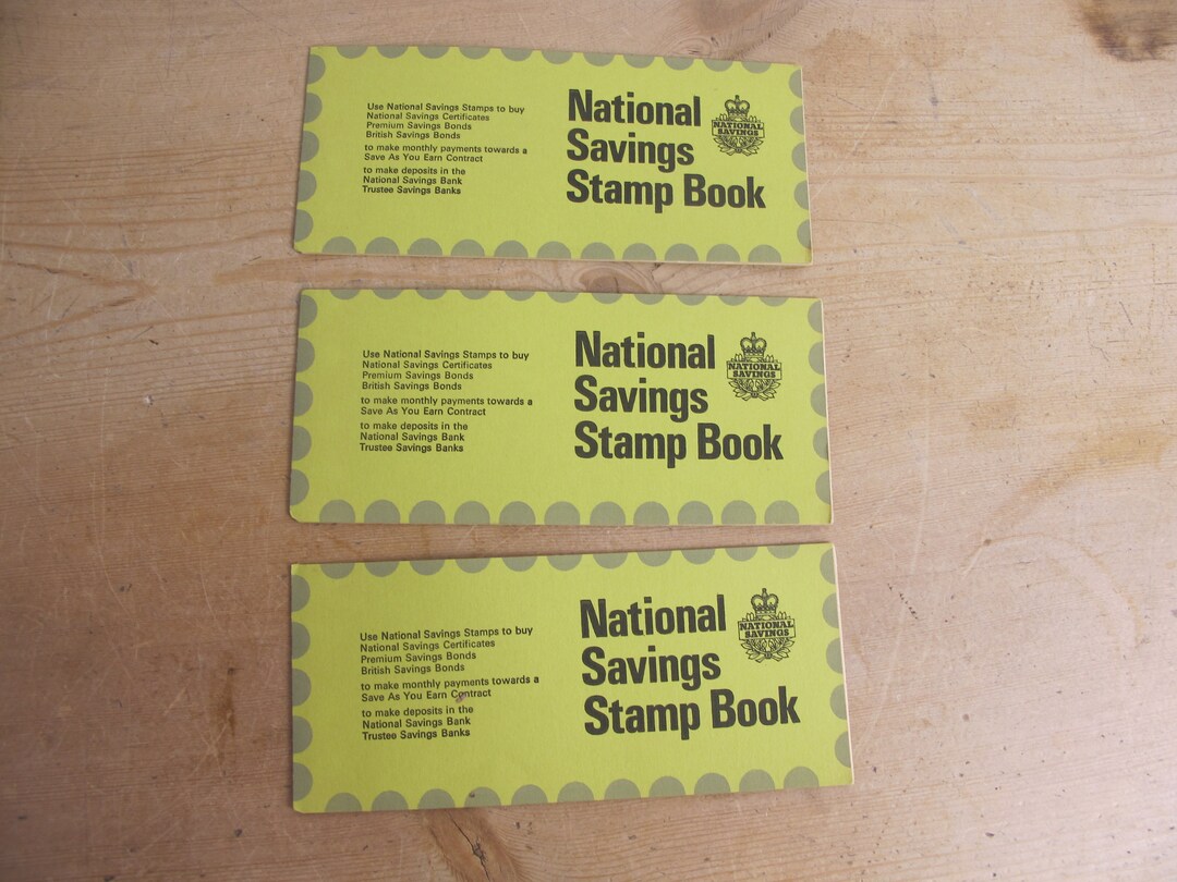 Vintage National Savings Stamp Books. 3 X British Savings Scheme Unused ...
