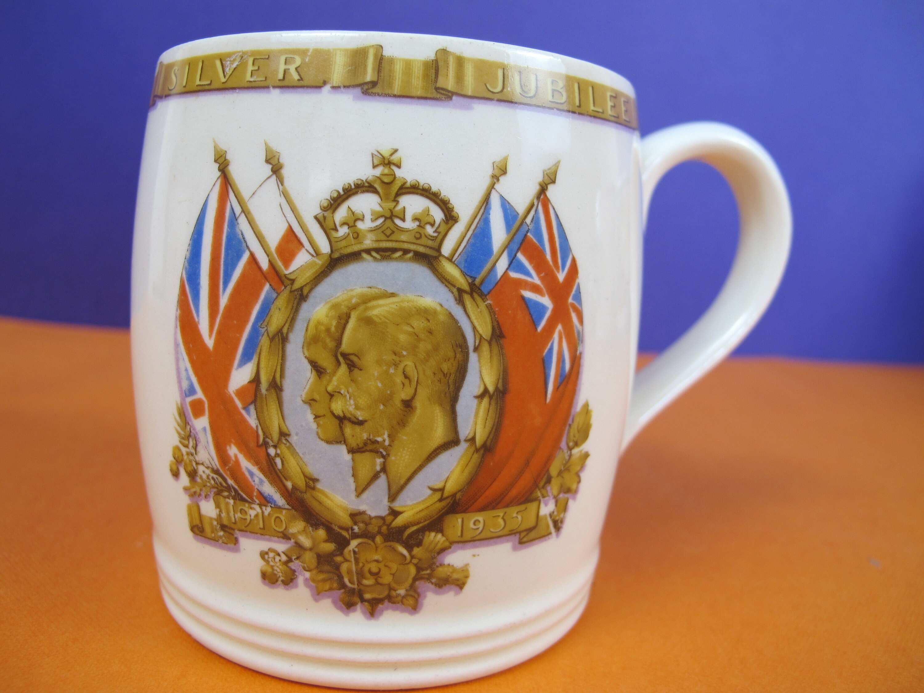 Vintage Commemorative Souvenir Mug. Large Mug Celebrating Silver ...