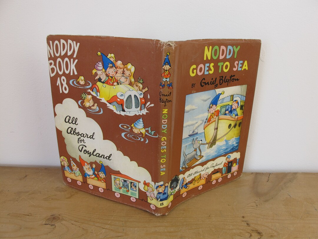 Noddy Goes to Sea by Enid Blyton. Vintage Hardback Children's Book 1959 ...