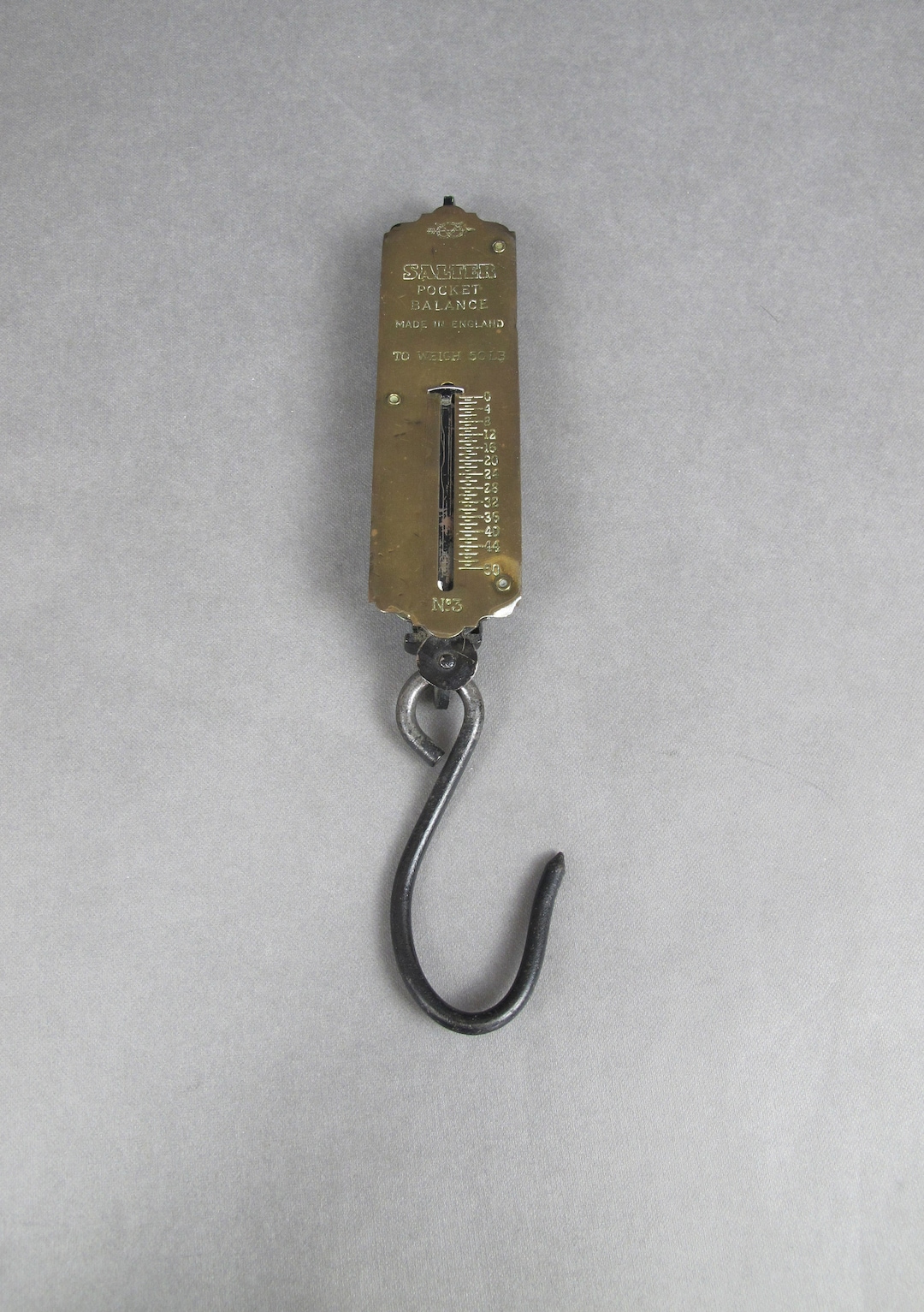 Antique Weighing Scale. Salters Pocket Balance No. 3 to Weigh up to ...