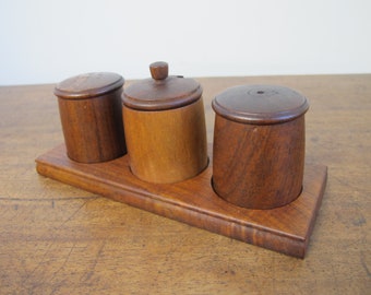 Wooden Cruet Set | Etsy