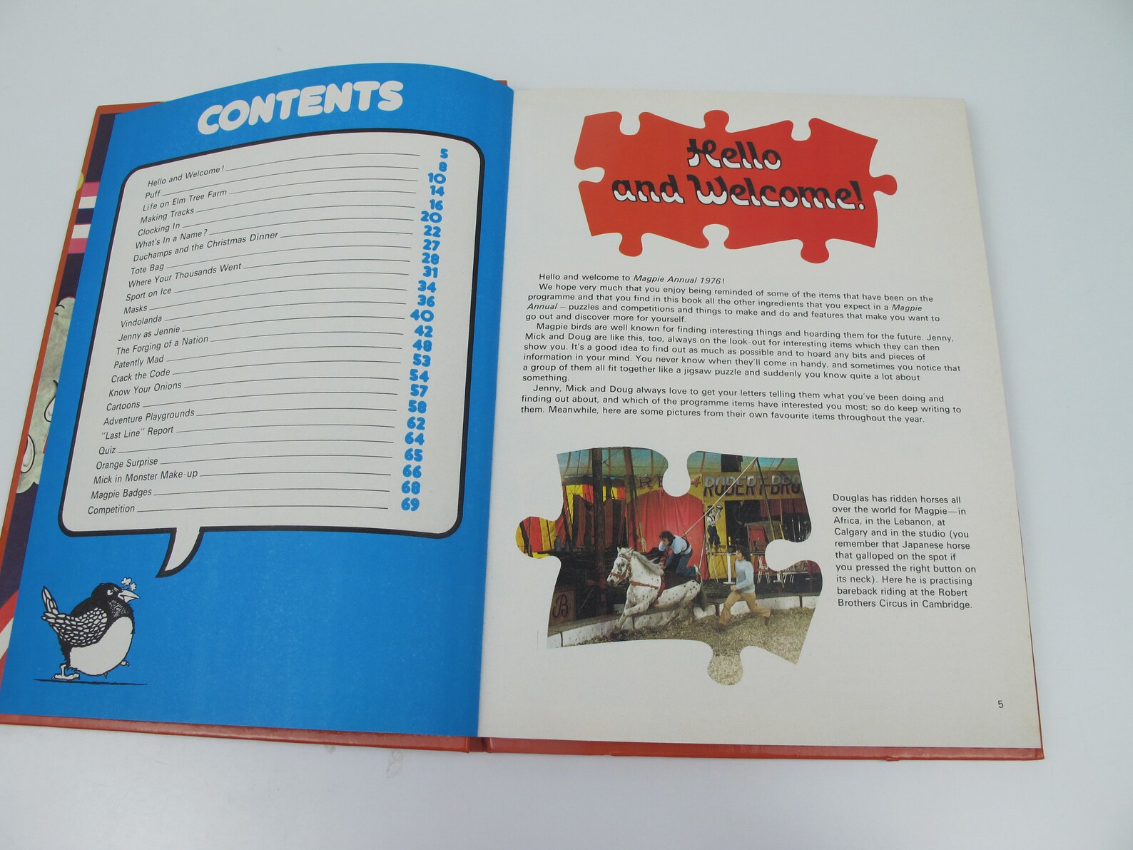 Magpie Annual - 1976. Vintage Children's Hardback Book. UK Children's ...